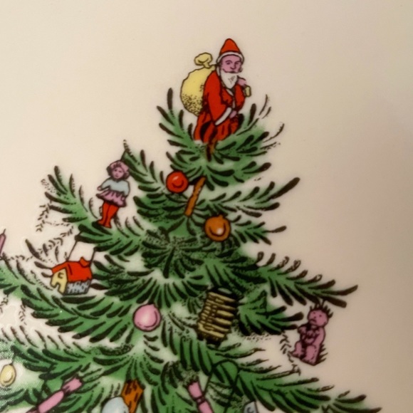 Spode | Holiday | 2 Inch Christmas Tree Spode Peppermint Dessert Tray ...